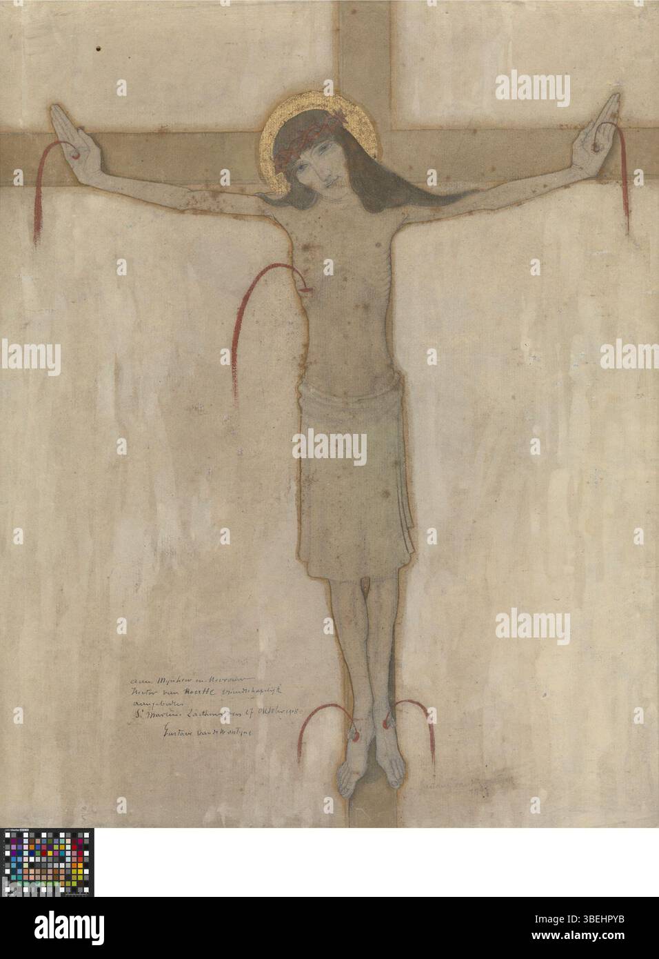 This painting, 'Eucharistische Christus' by Gustave van de Woestyne ...