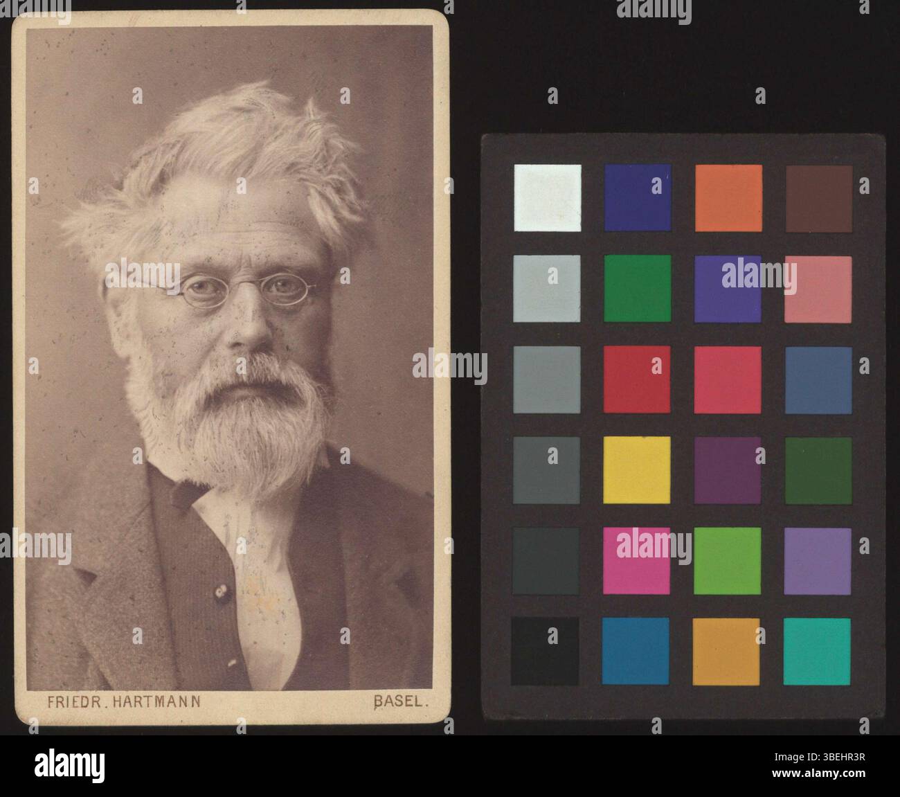 Black and white portrait photograph of Friedrich Weber, taken between ...