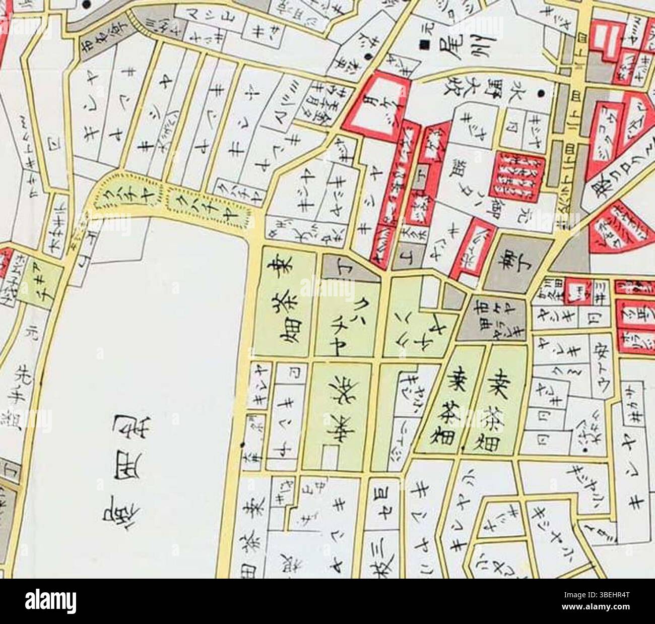 The 1871 photograph of Ichigaya depicts the urban landscape of the area ...