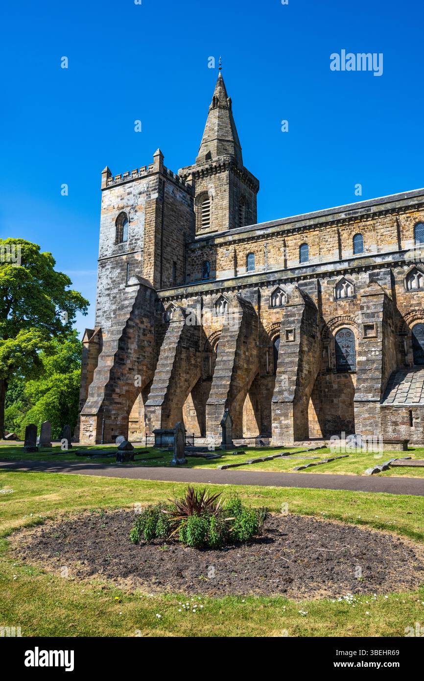 South elevation of Dunfermline Abbey in Dunfermline, Fife, Scotland, UK ...