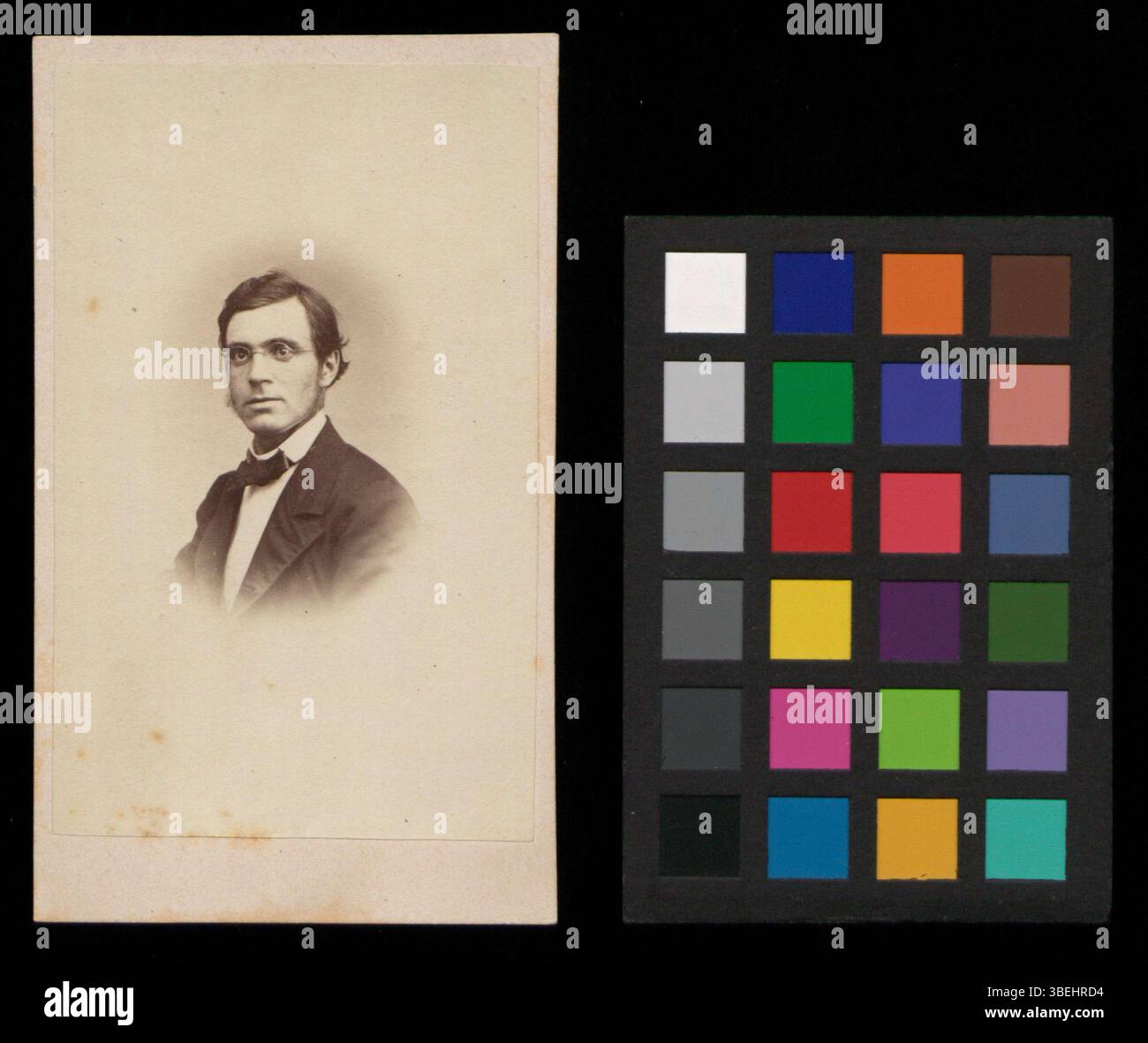 A black-and-white cabinet card photograph of Wilhelm Ecklin, taken ...