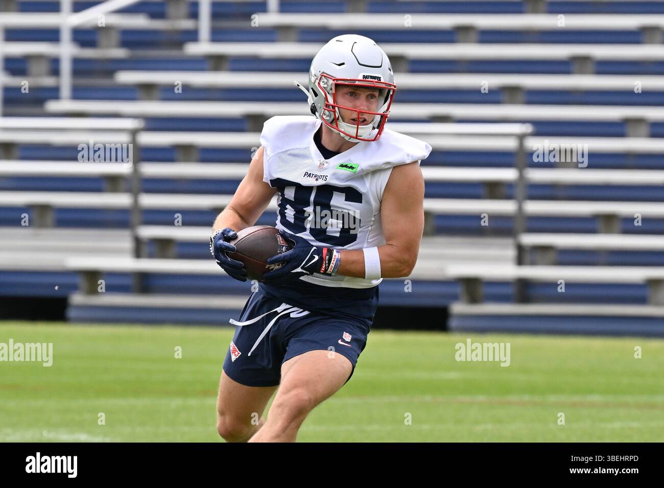 May 28, 2025; Foxborough, Massachusetts, USA; New England Patriots wide ...