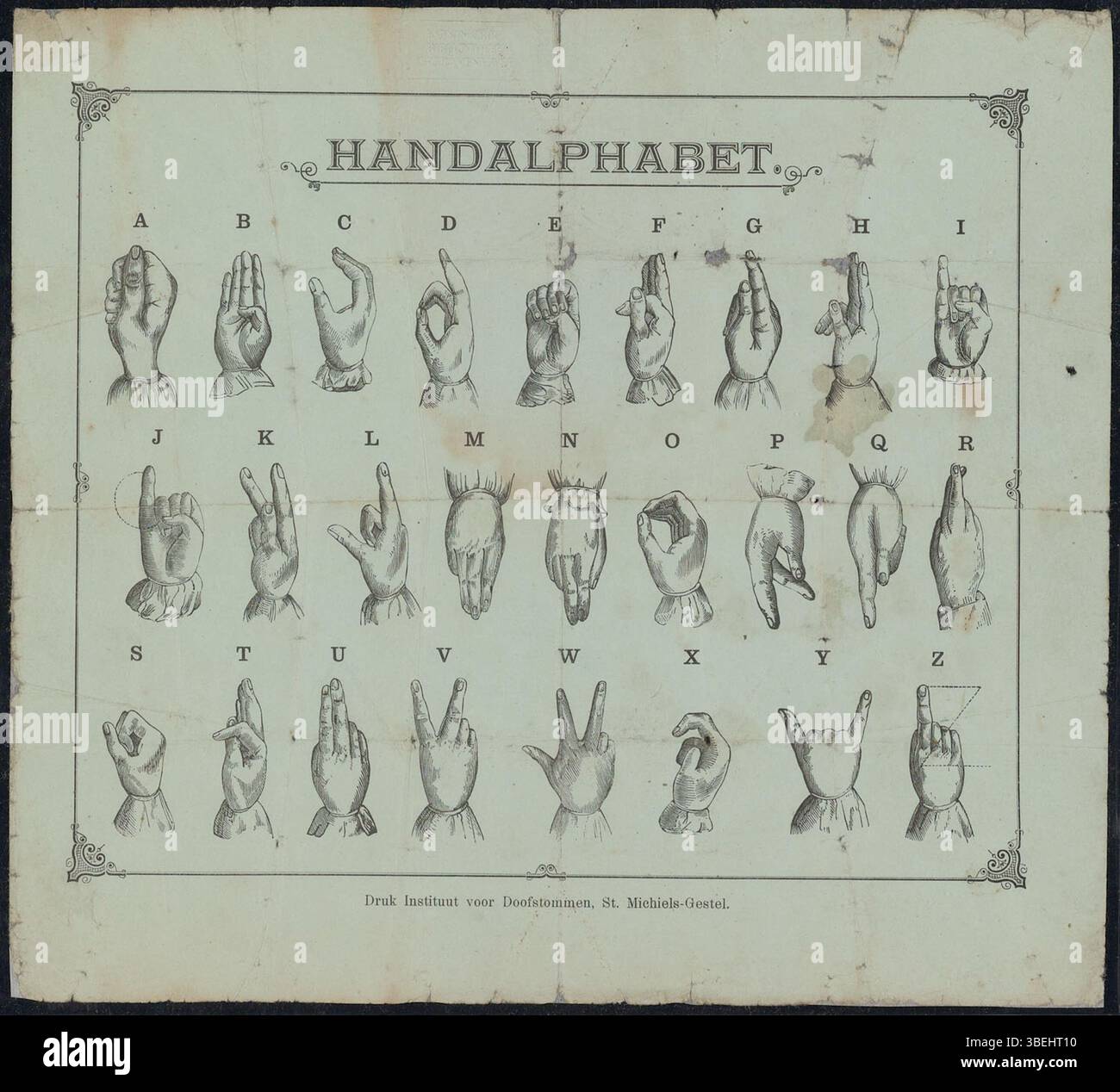 'Handalphabet' is a 19th-century educational print from the St ...