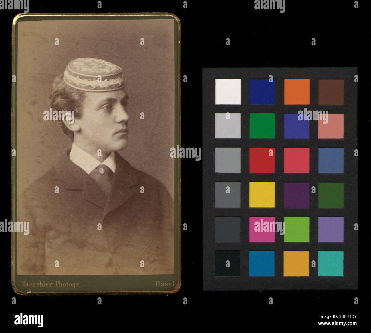 Black and white cabinet card photograph of Fritz Fischer, created circa ...