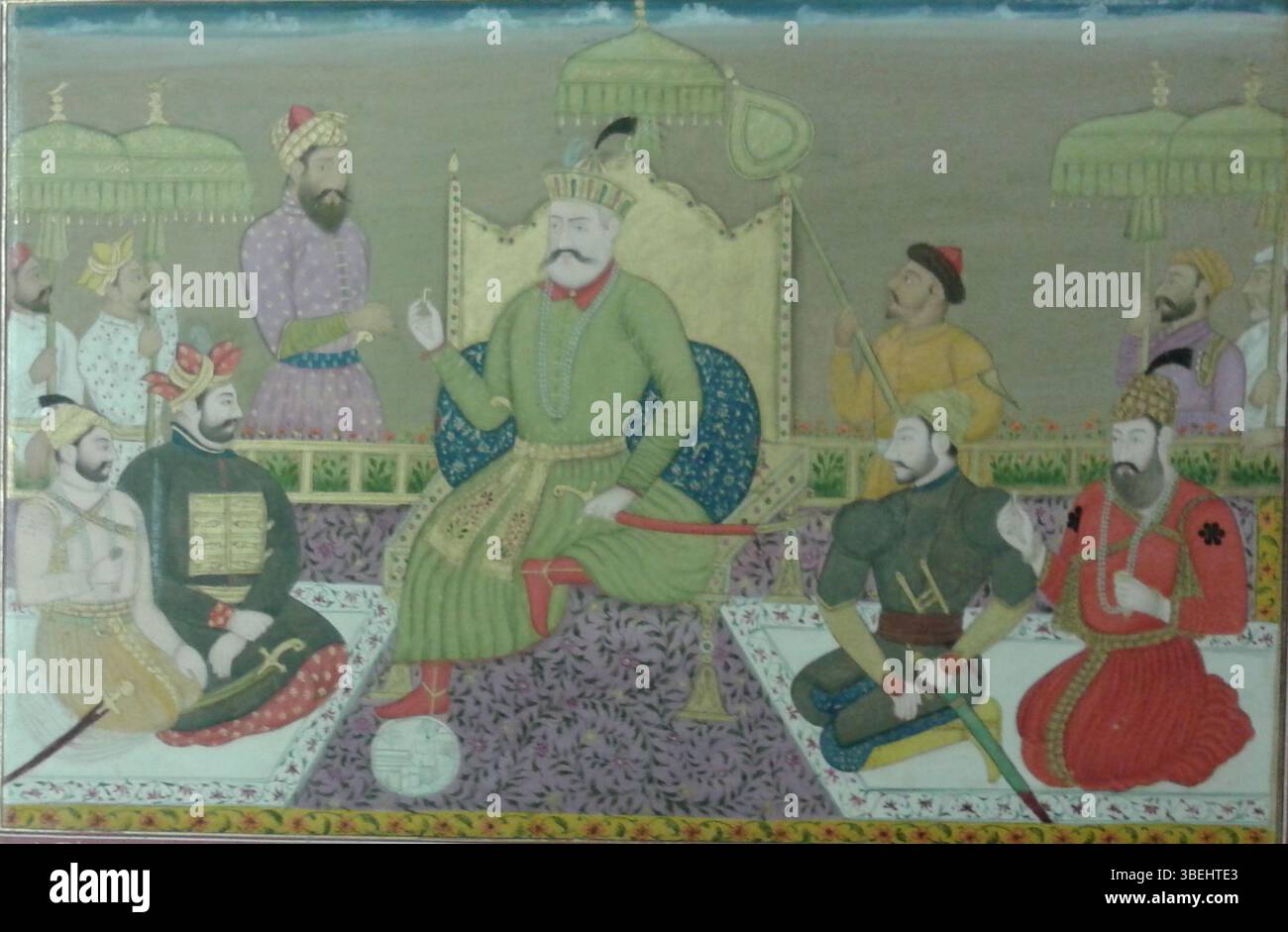 This painting, created by a Deccani artist around 1750, features the ...