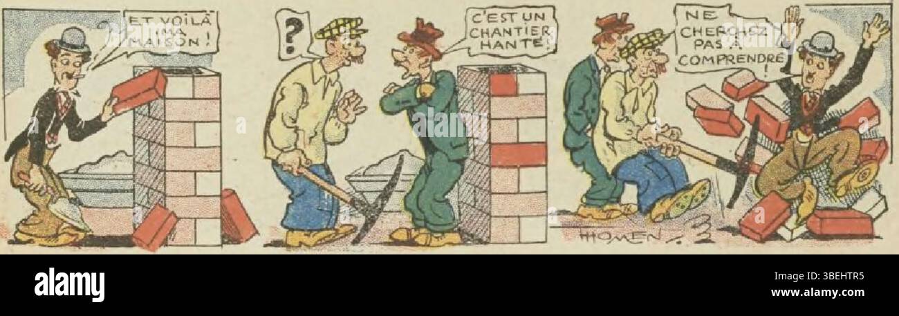 An illustration from *Les Aventures acrobatiques de Charlot Charlot ...