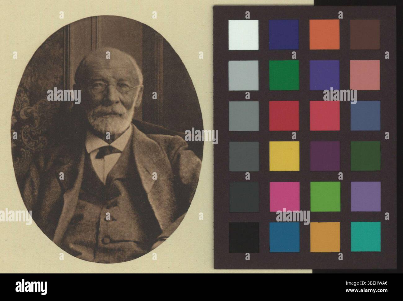 This black-and-white reproduction of a photograph presents Hans Sulger ...