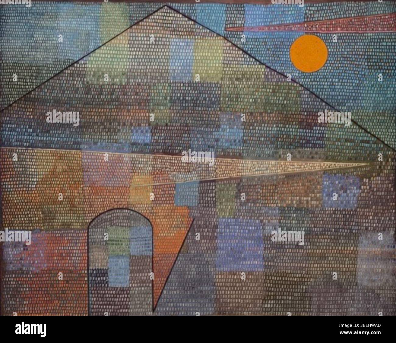 Paul Klee's 'Ad Parnassum', painted in 1932, is a representation of ...