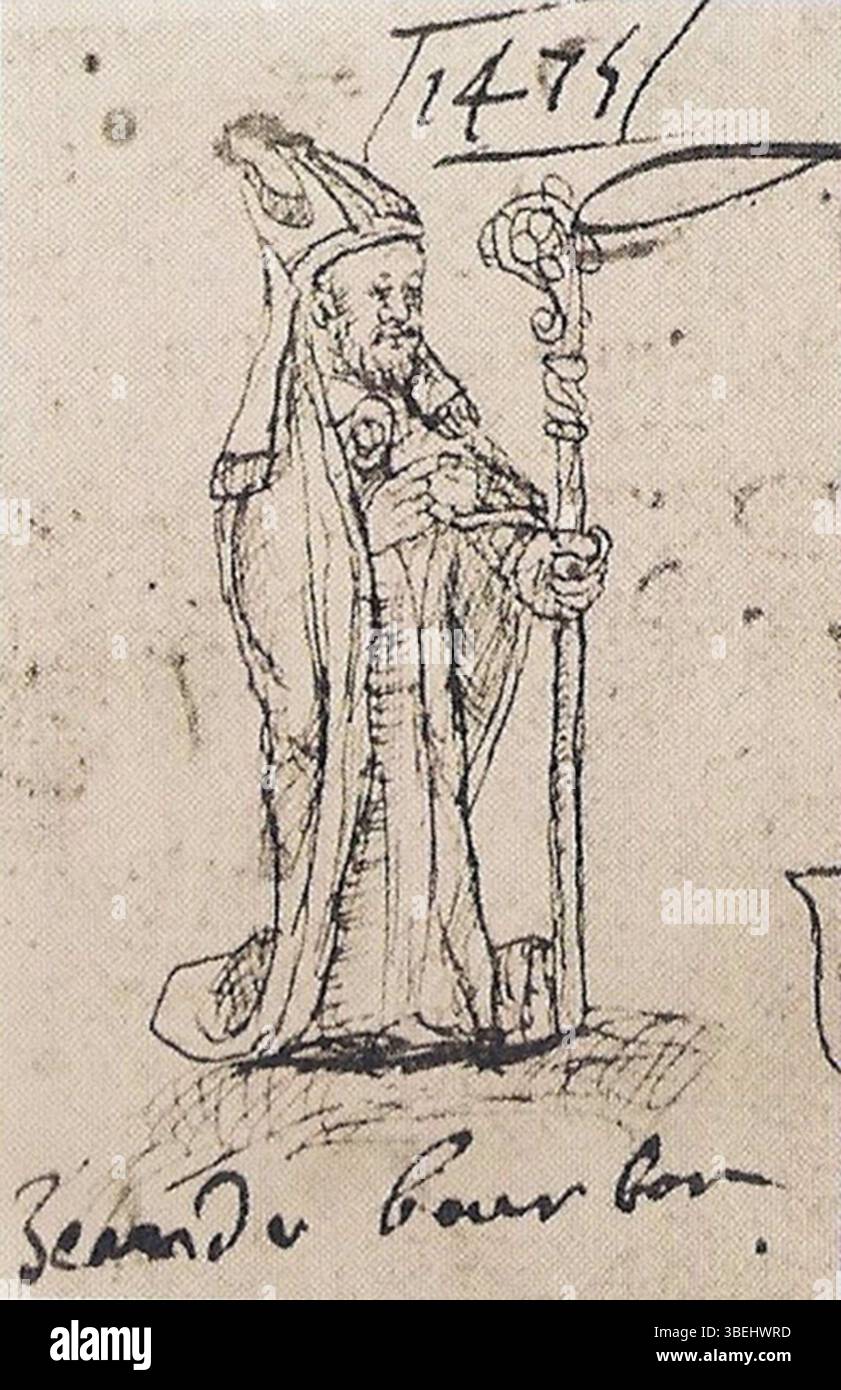 This portrait, dated to the 15th century, represents Jean de Bourbon ...