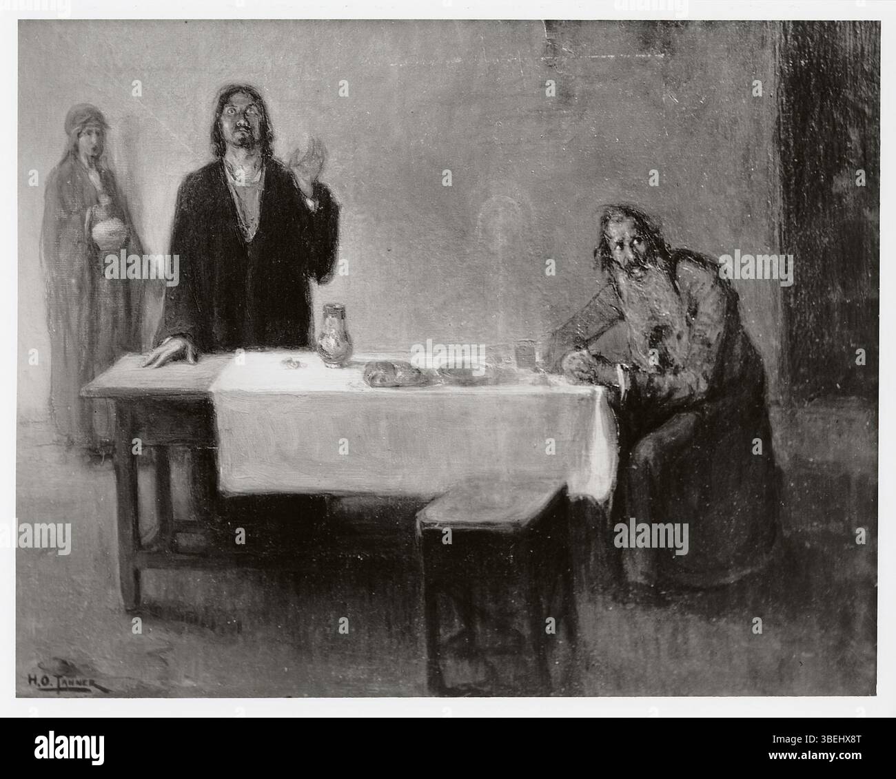 'And He Vanished Out of Their Sight' is a 1901 painting by Henry Ossawa ...