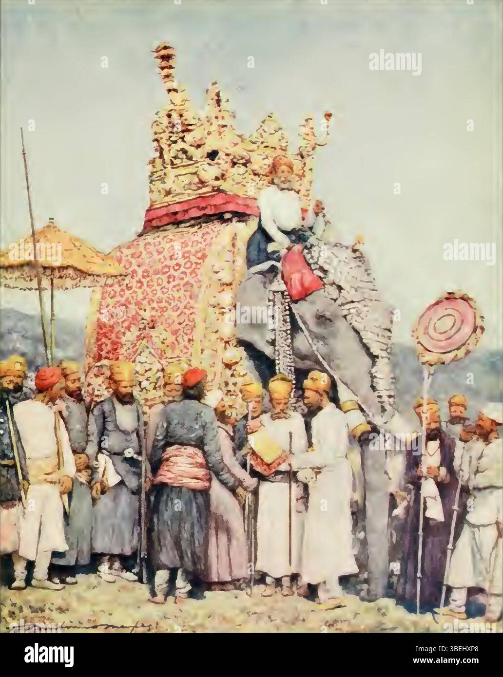 This illustration from the 'People of India' series features an ...