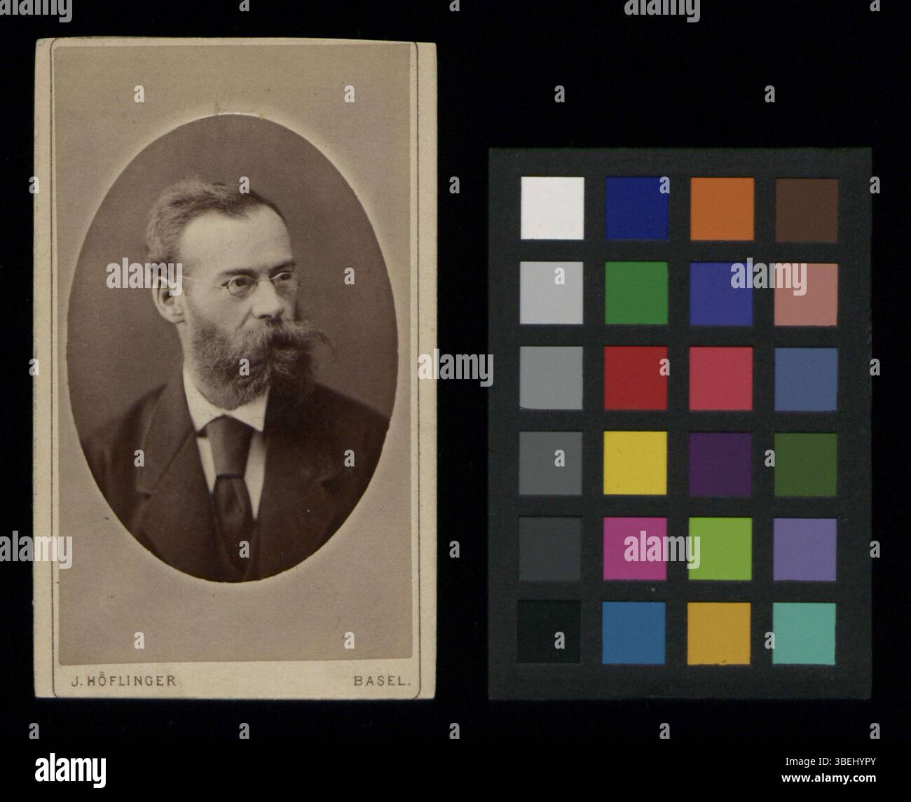 This black-and-white photograph of Johann Jakob Bischoff-Burckhardt ...