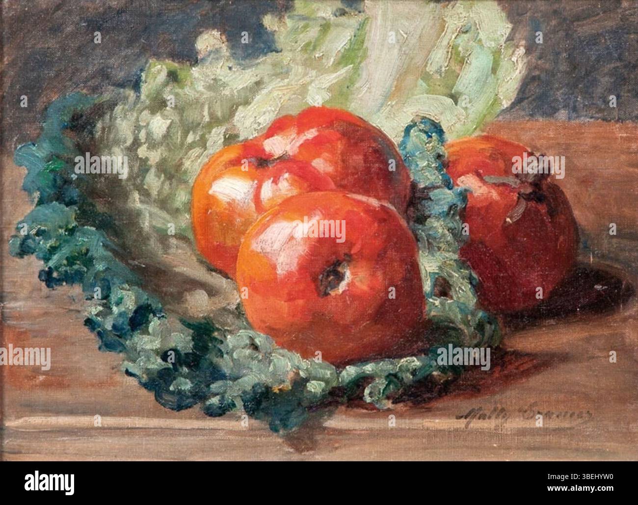 Molly Cramer's 'Still Life with Tomatoes' showcases a detailed oil ...