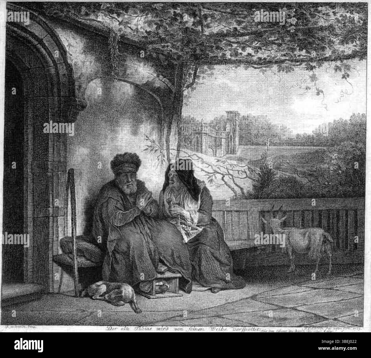 This piece by Georg Friedrich Schmidt (1712-1775) presents a scene ...