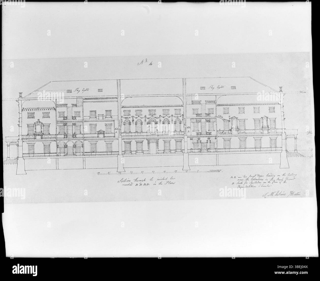 This sectional map of the U.S. Capitol, submitted by Samuel McIntire in ...