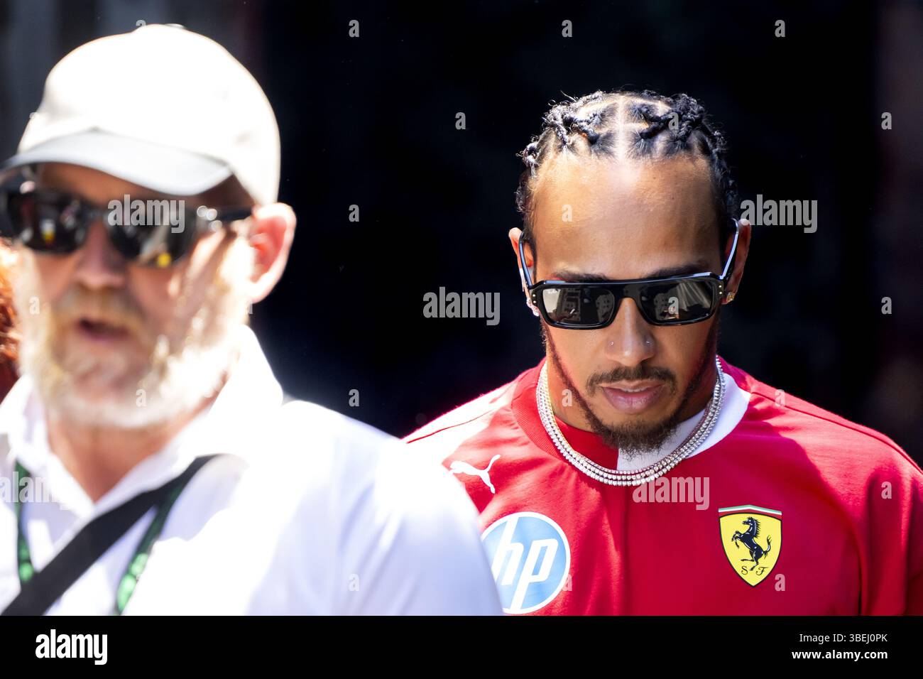BARCELONA - Lewis Hamilton (Ferrari) at the Circuit de Barcelona ...