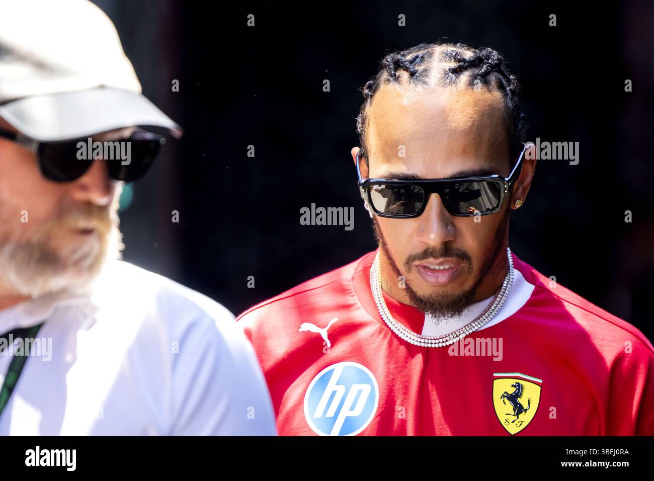 BARCELONA - Lewis Hamilton (Ferrari) at the Circuit de Barcelona ...