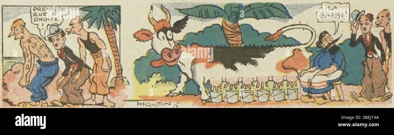 A detailed illustration from 'Les Aventures acrobatiques de Charlot ...