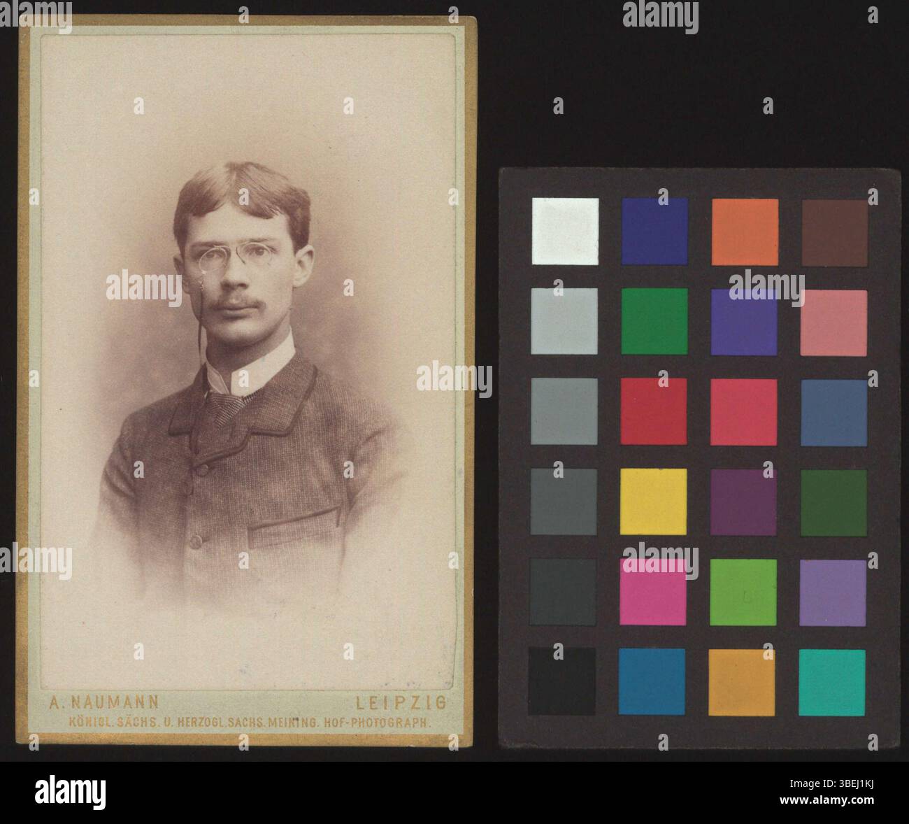 This black-and-white photograph from around 1884 depicts Wilhelm His ...