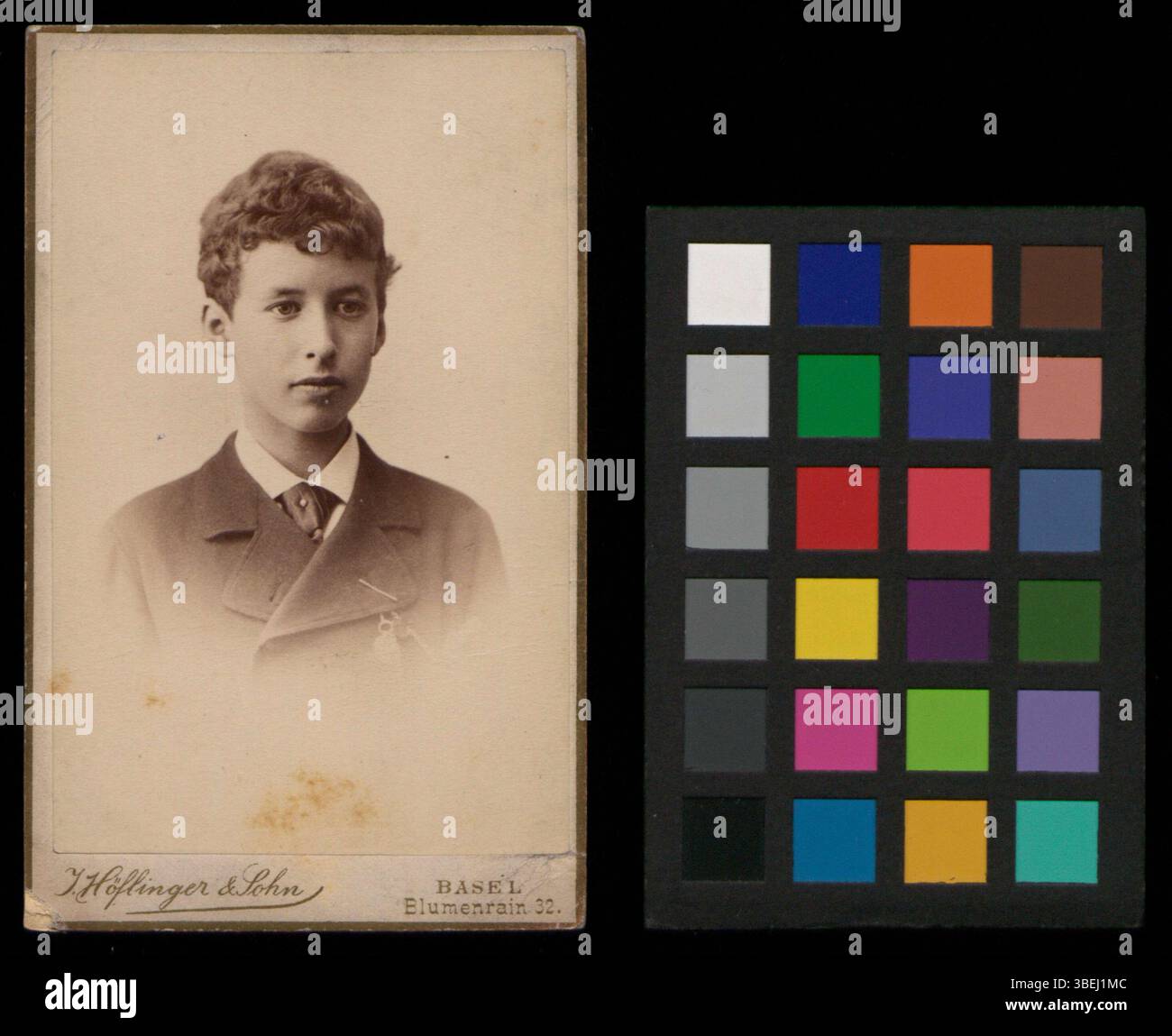 A black-and-white photograph of Emil Paravicini taken between 1870 and ...