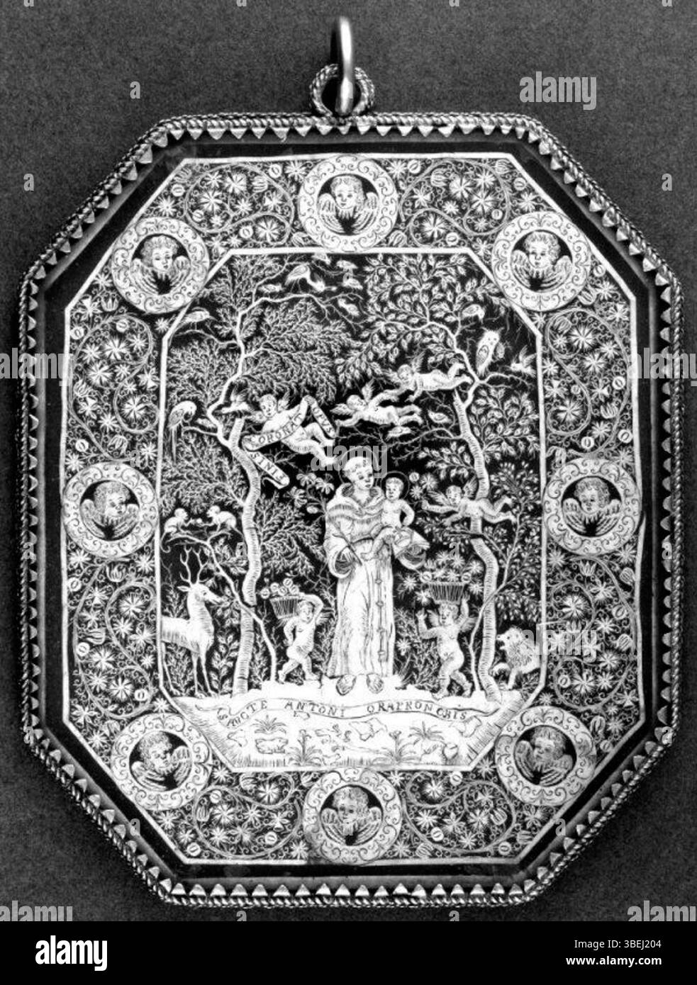 Paper cutting artwork by Joanna Koerten depicting Saint Anthony in ...