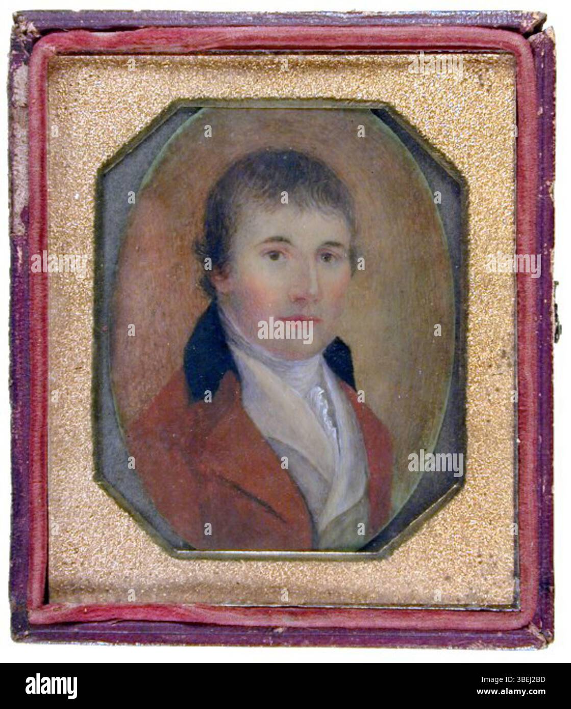The miniature painting 'Elias Ball of Wambaw', created around 1770, is ...