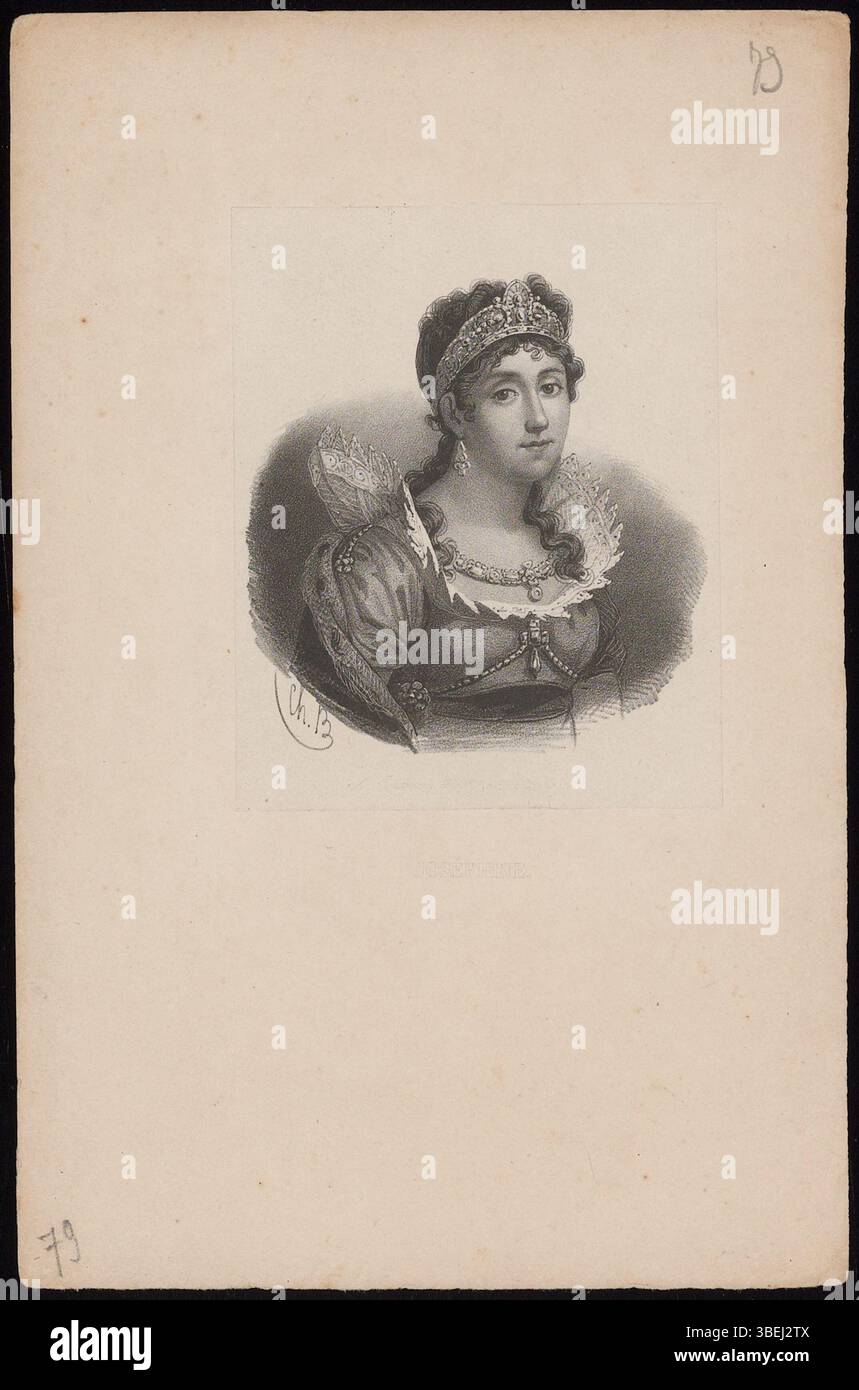 Empress josephine bonaparte portrait hi-res stock photography and ...