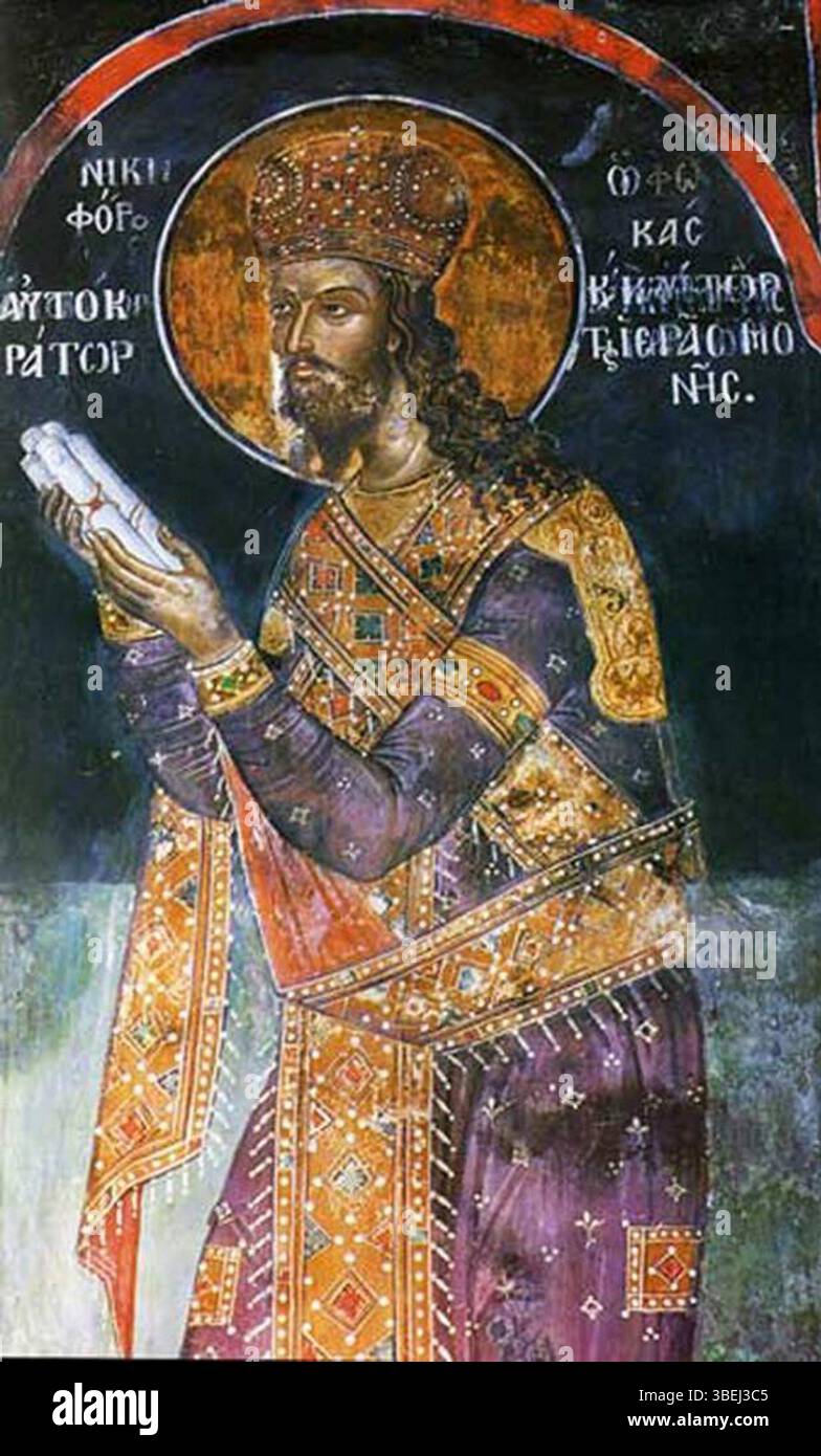 This 1535 icon of St. Nikephoros II Phokas, painted by Theophanes the ...