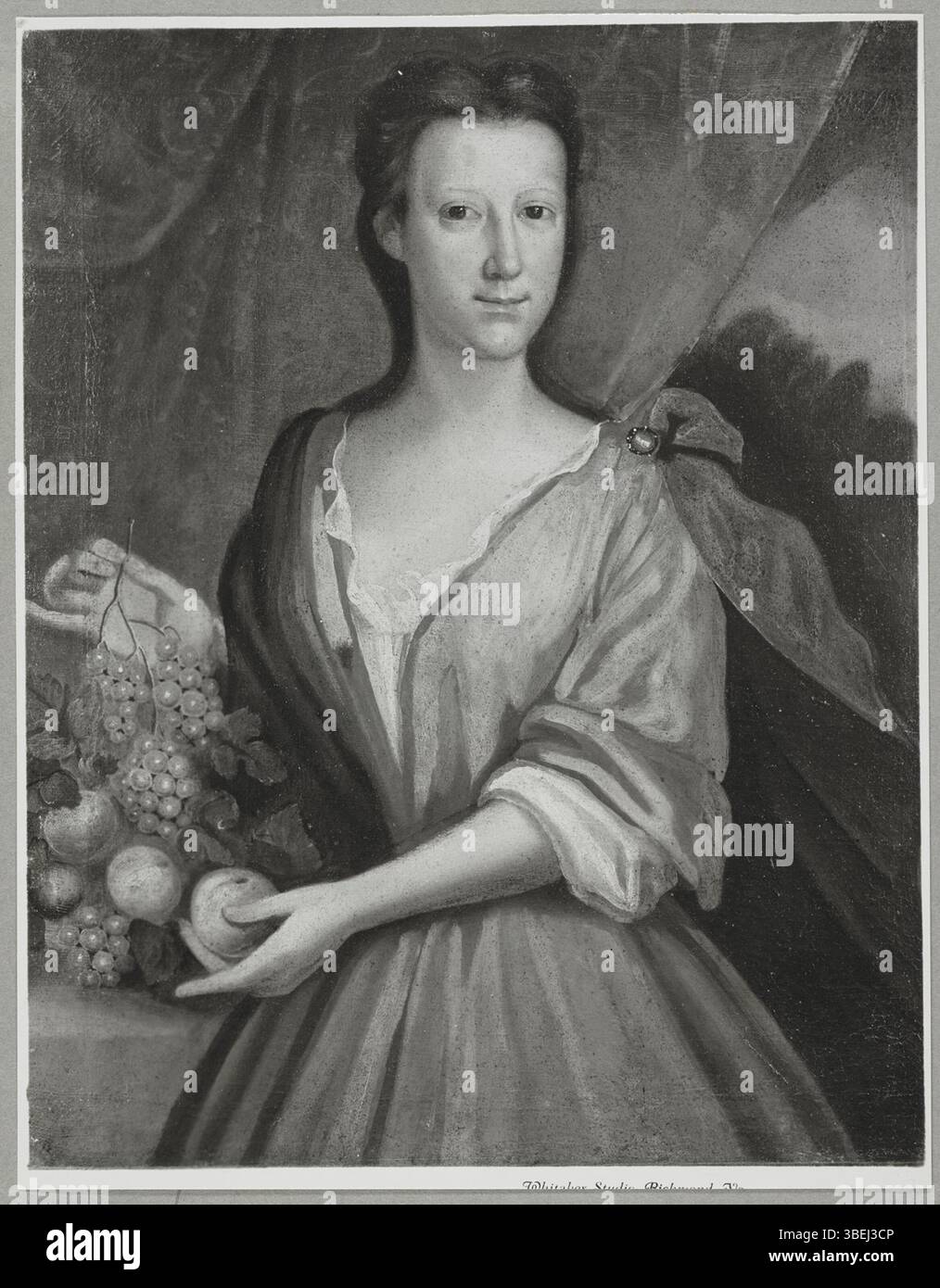 This oil painting, attributed to Nehemiah Partridge, features Martha ...