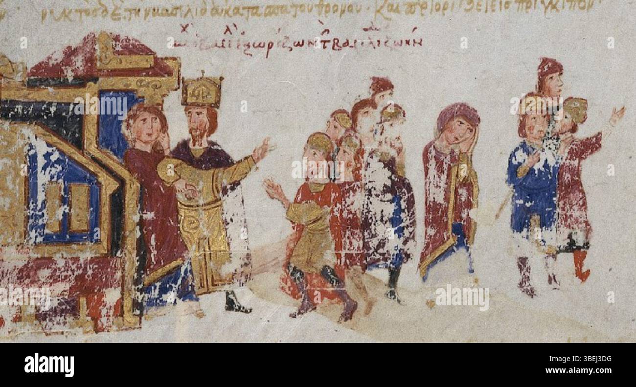 This depiction of Emperor Michael V, dating from the 11th or 12th ...