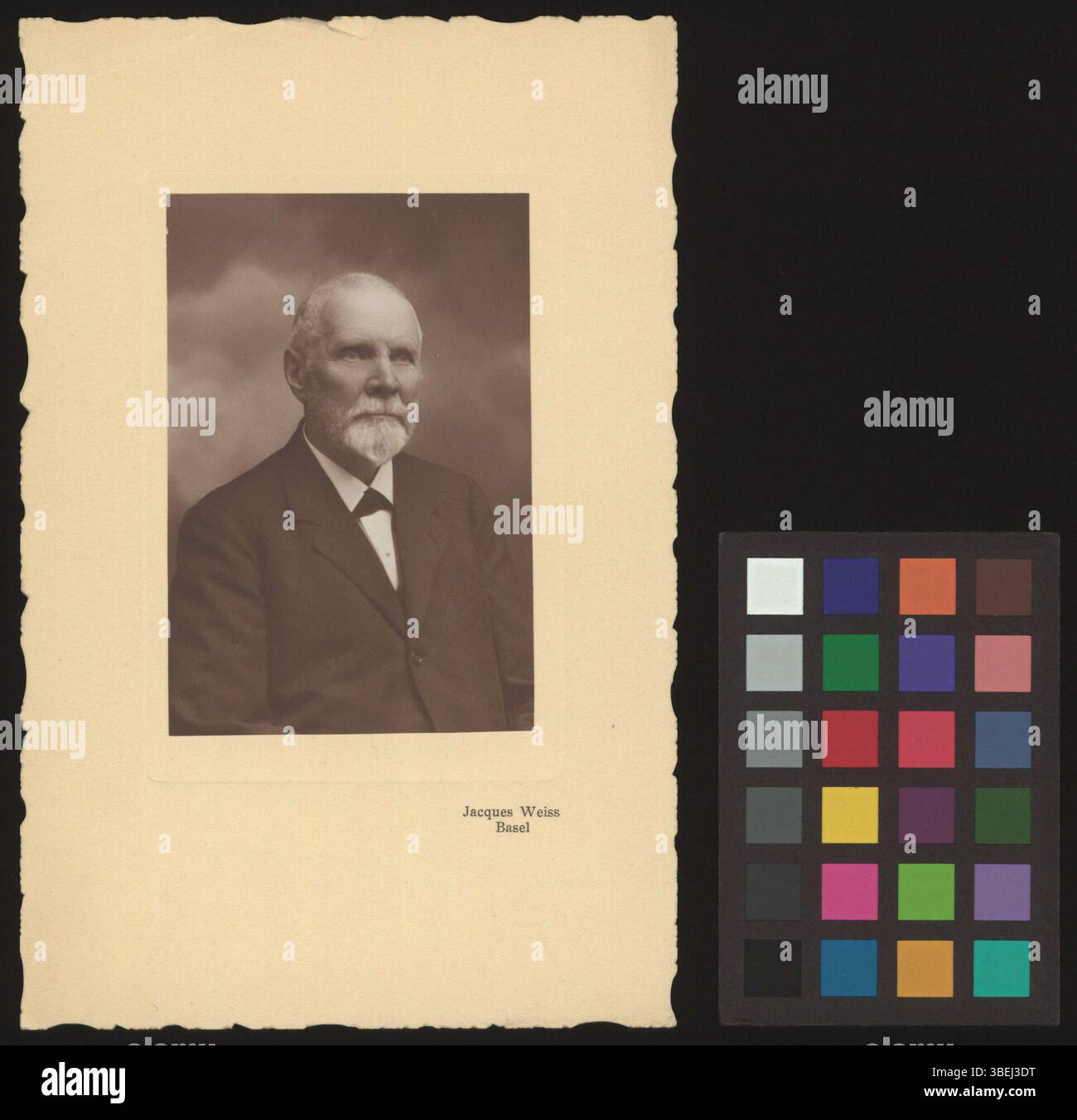 This black-and-white photograph from around 1924 features a portrait of ...