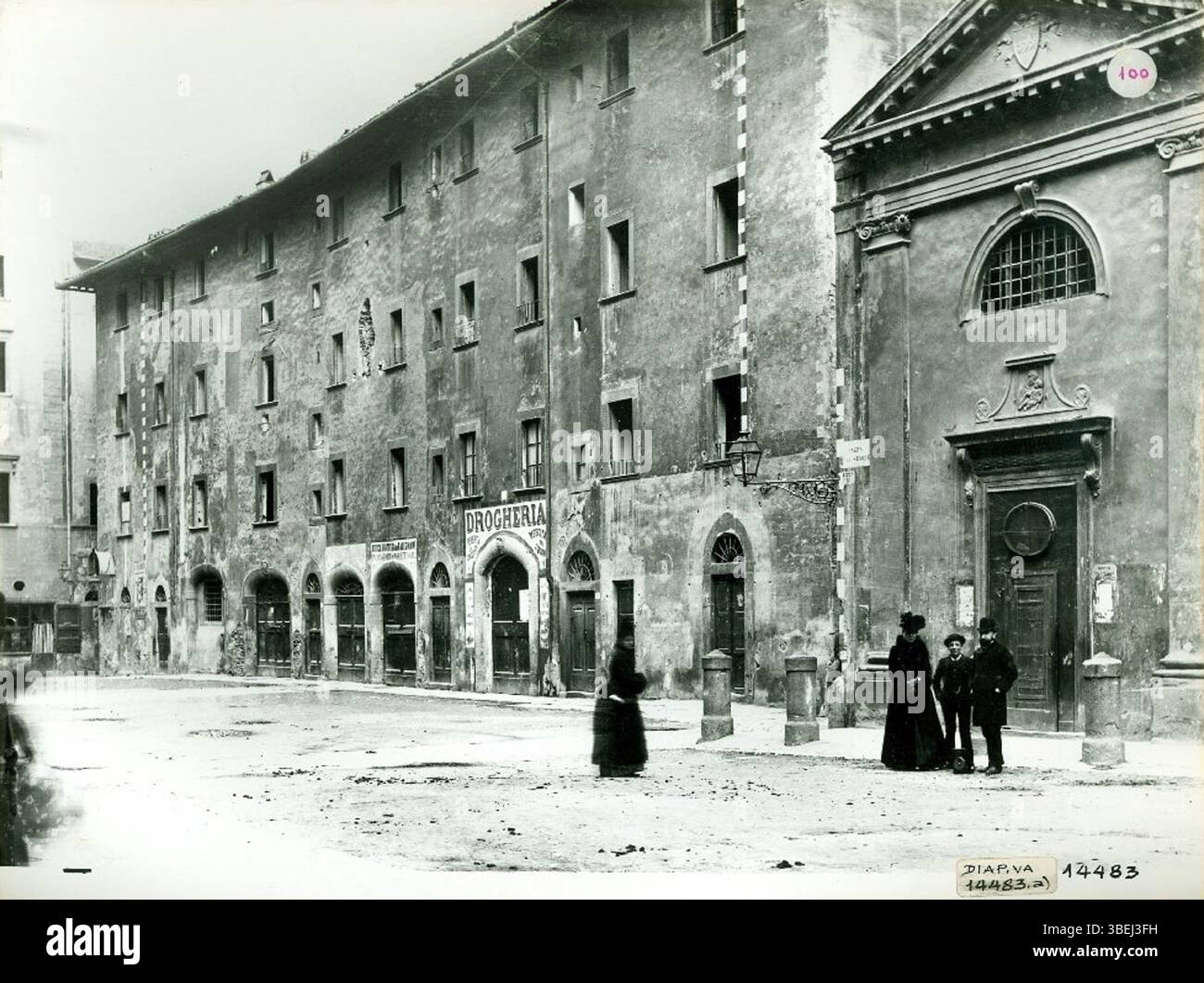 Giuseppe Baccani’s artwork depicts Piazza degli Strozzi, showcasing the ...