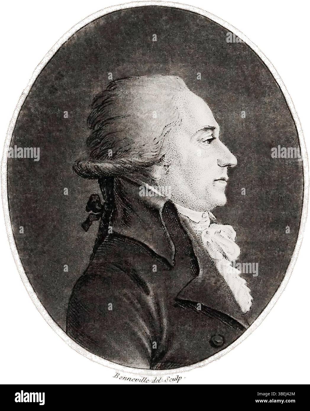 This late 18th-century portrait by François Bonneville depicts Louis ...