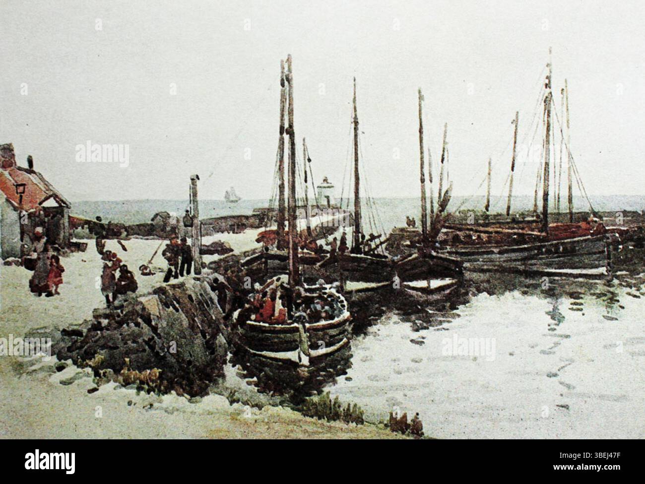 This 1905 watercolour painting by Robert Weir Allan depicts the ...