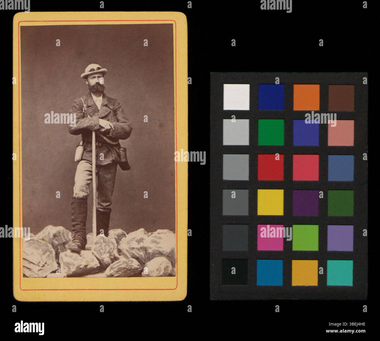 This albumen print photograph from around 1874 features Emil Burckhardt ...