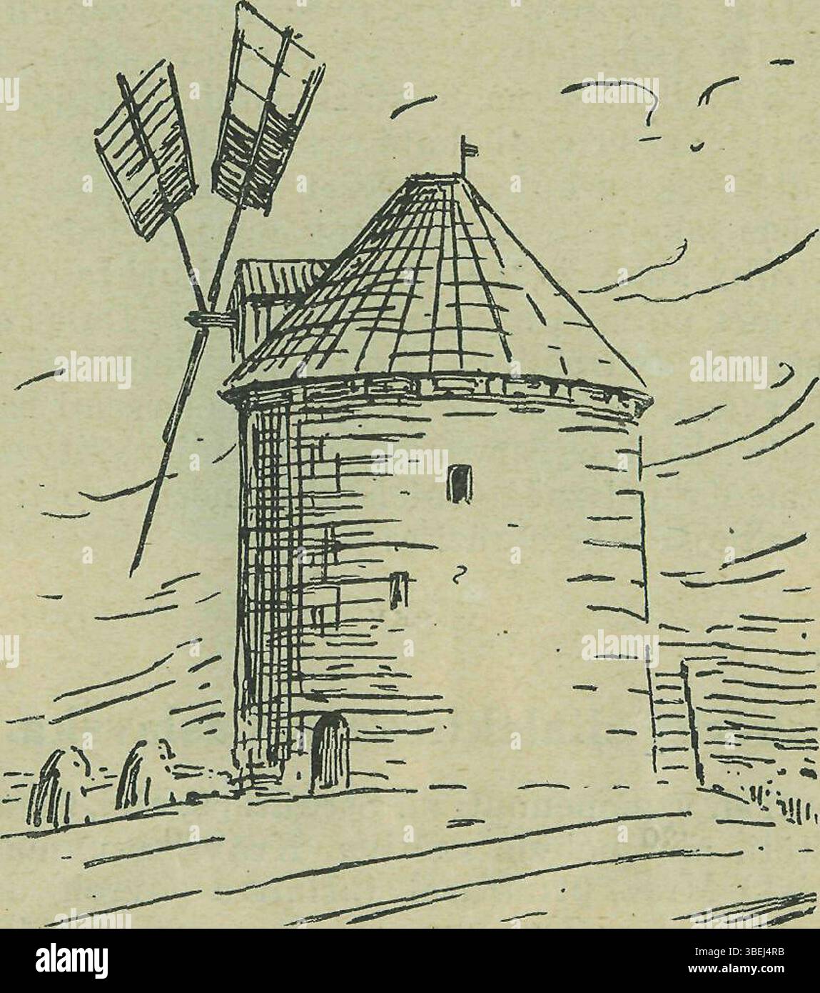This piece by Josef Bro (1866–1949) is a drawing depicting a chimney ...