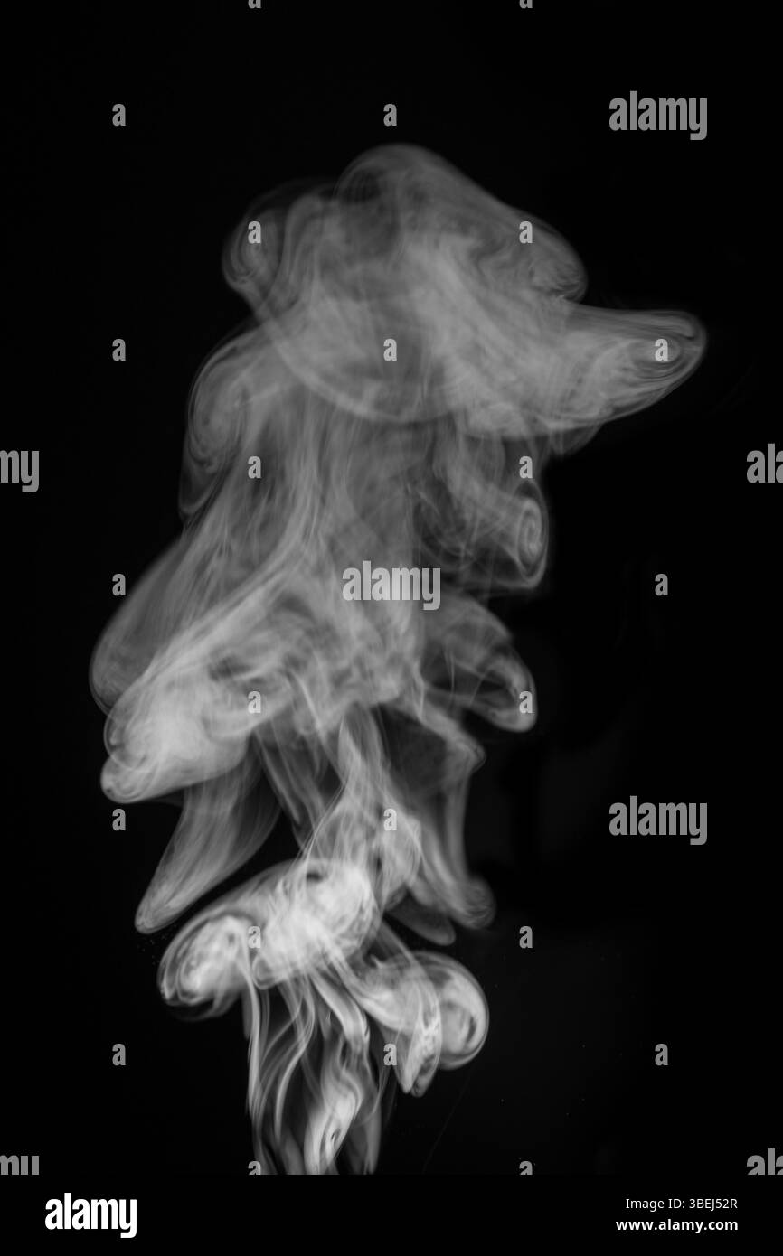 steam, smoke, gas isolated on a black background. graphic resource for ...