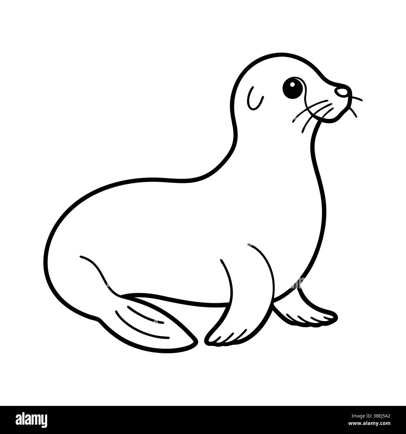 Seal minimal svg hi-res stock photography and images - Alamy
