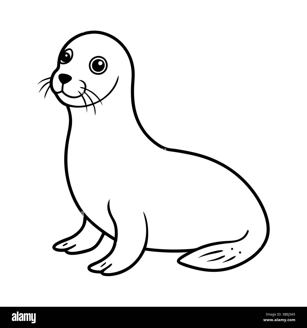 Seals Line art svg Stock Vector Image & Art - Alamy