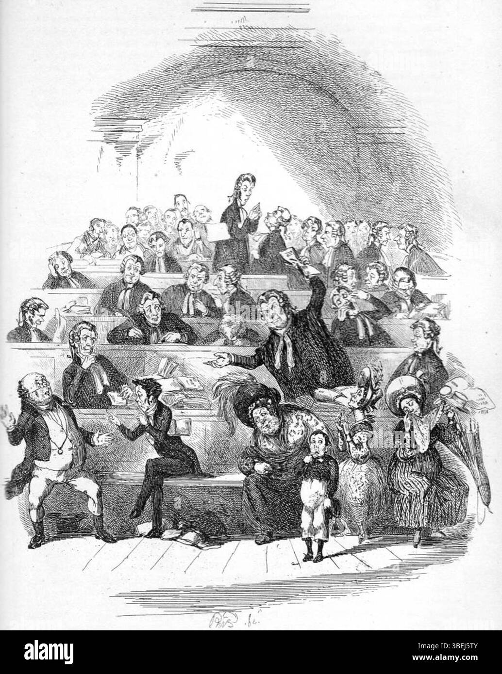 An illustration from 'The Pickwick Papers' by Charles Dickens ...