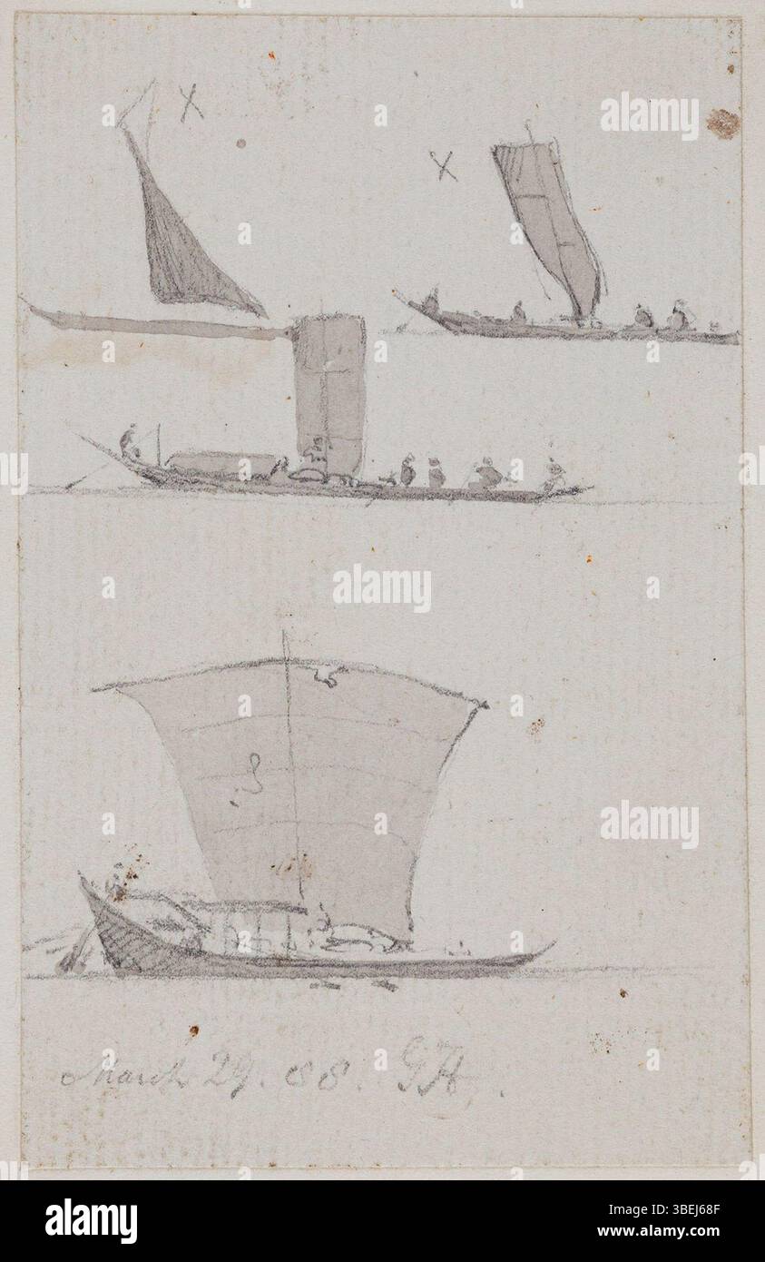 This pencil and monochrome wash drawing by Thomas or William Daniell ...
