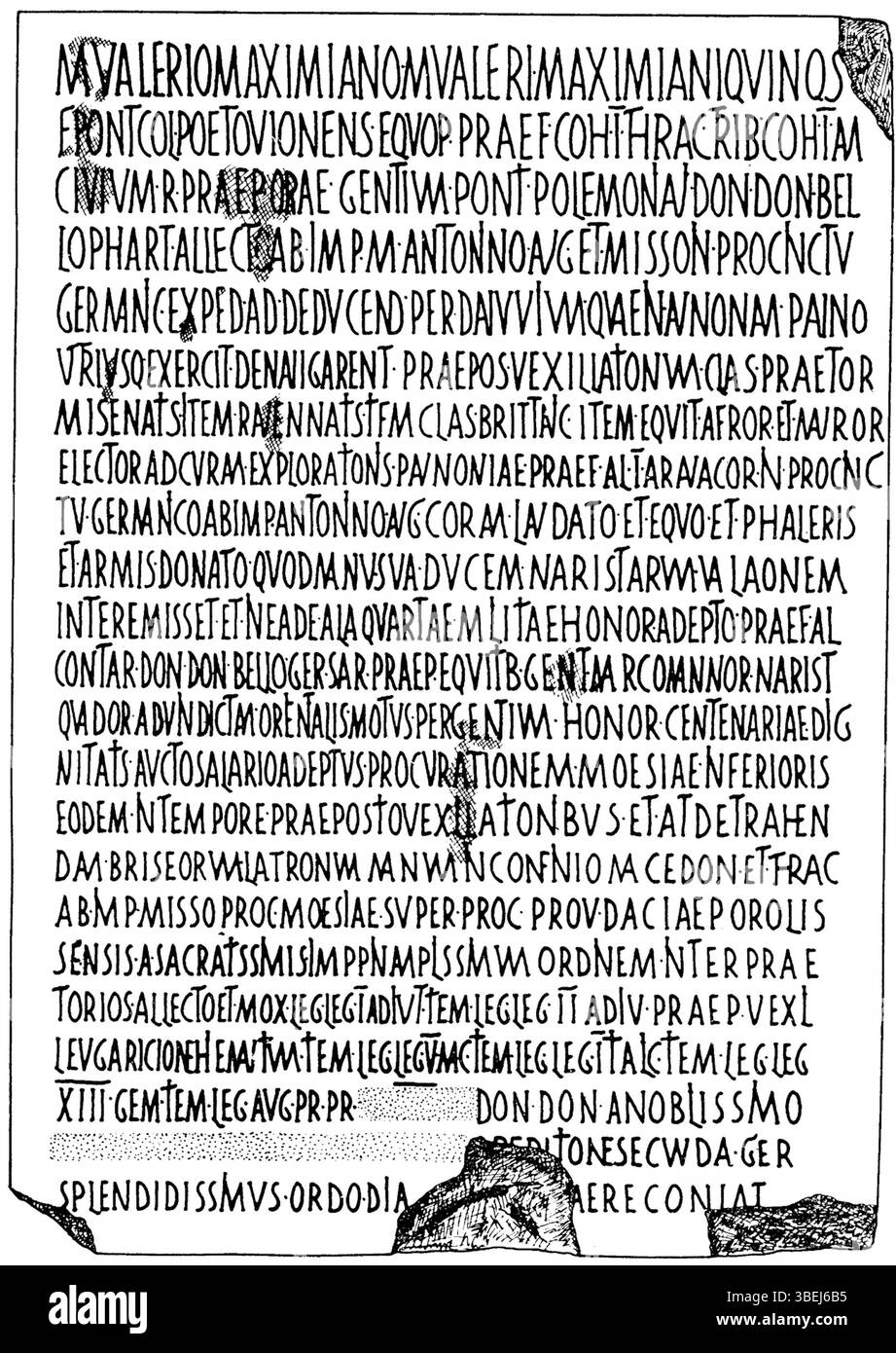 Stone pedestal inscription Cut Out Stock Images & Pictures - Alamy