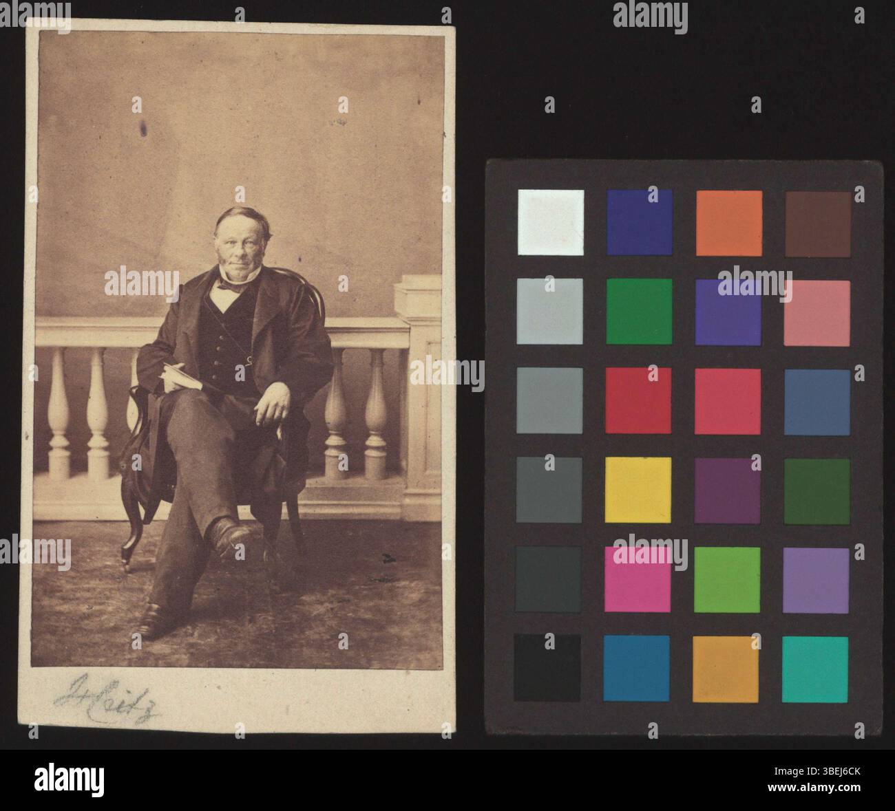 This black-and-white photograph of August Christoph Heitz, taken around ...