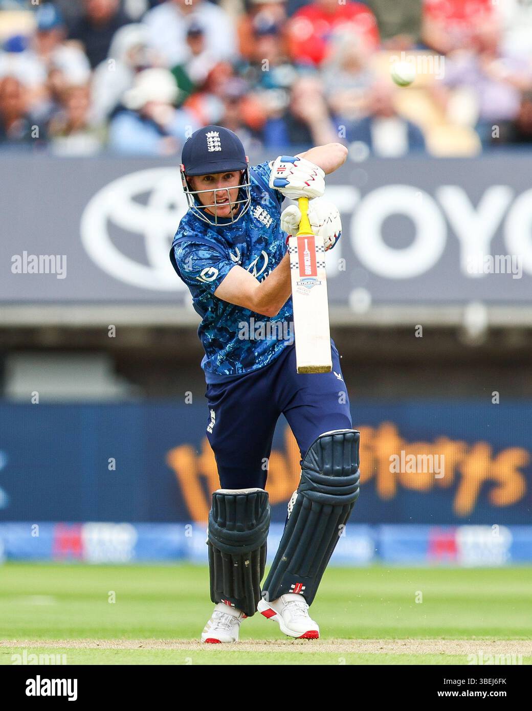 #88, Harry Brook of England in action with the bat during the Mens ODI ...