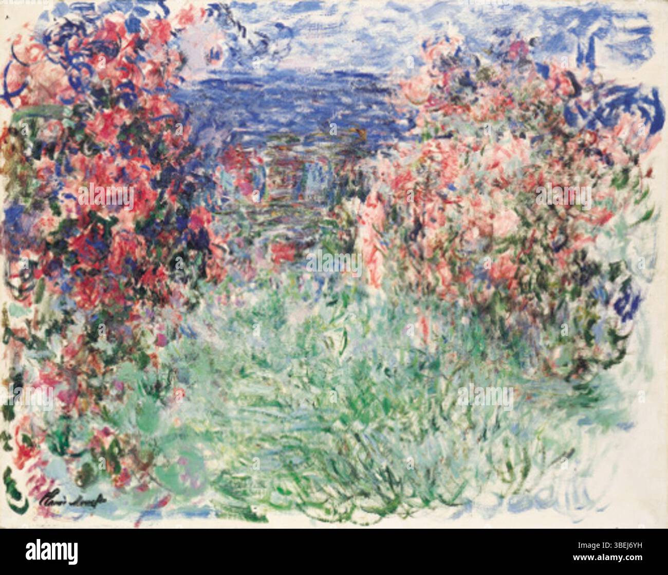 'La maison dans les roses' is a 1925 painting by Claude Monet ...