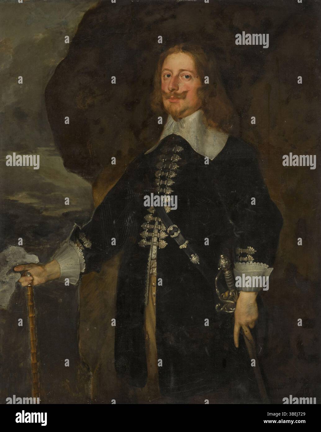 This 17th-century portrait, attributed to the Circle of Robert Walker ...