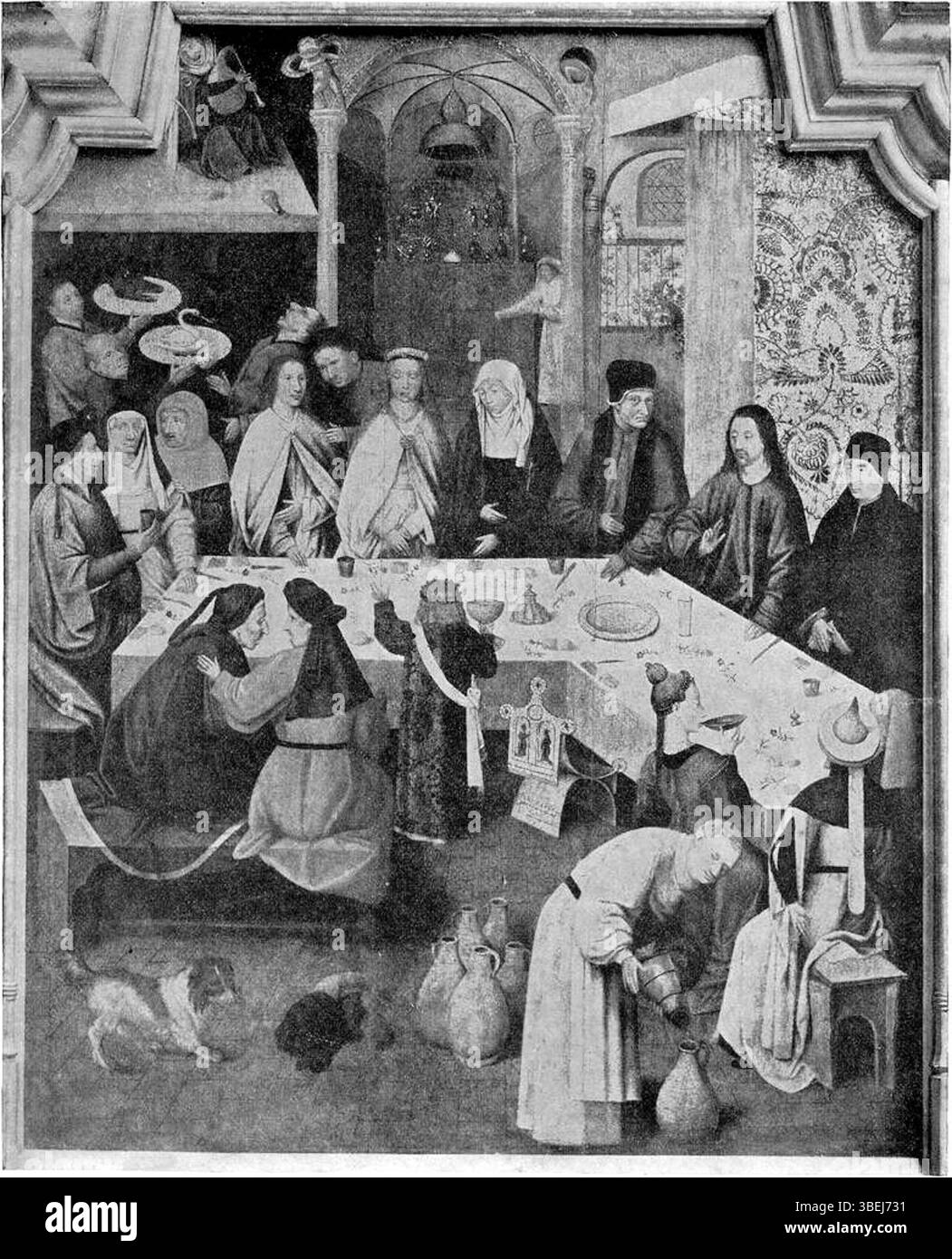 The painting 'Die Hochzeit zu Kana' (The Wedding at Cana) is a ...