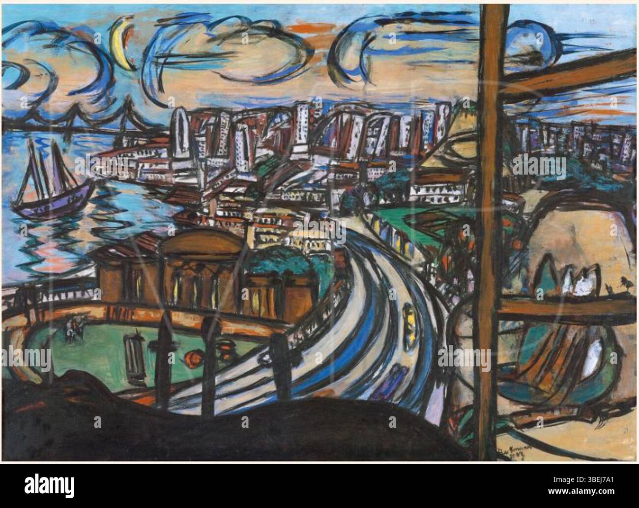 Max Beckmann's *San Francisco* (1950) captures the cityscape of San ...