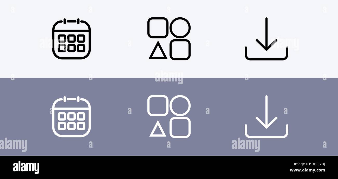 Dashboard icon in thin Stock Vector Images - Alamy