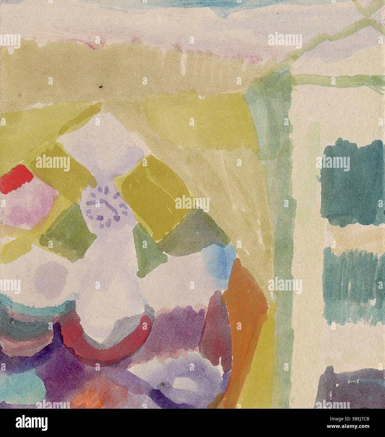 Paul Klee's 'Interior with the Clock' (1927) is a surrealist ...